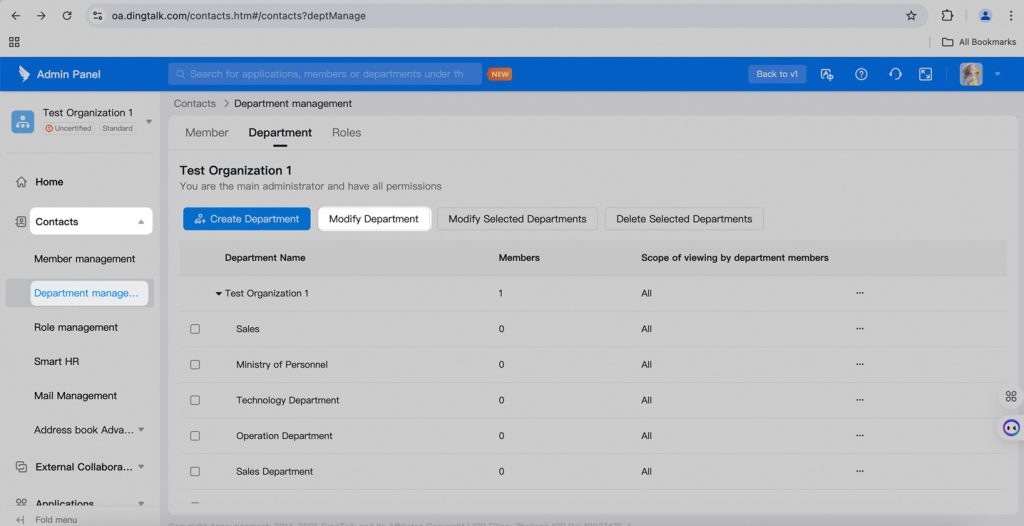 DingTalk Administrator Guide: Creating Organizations & Managing Enterprise Contacts